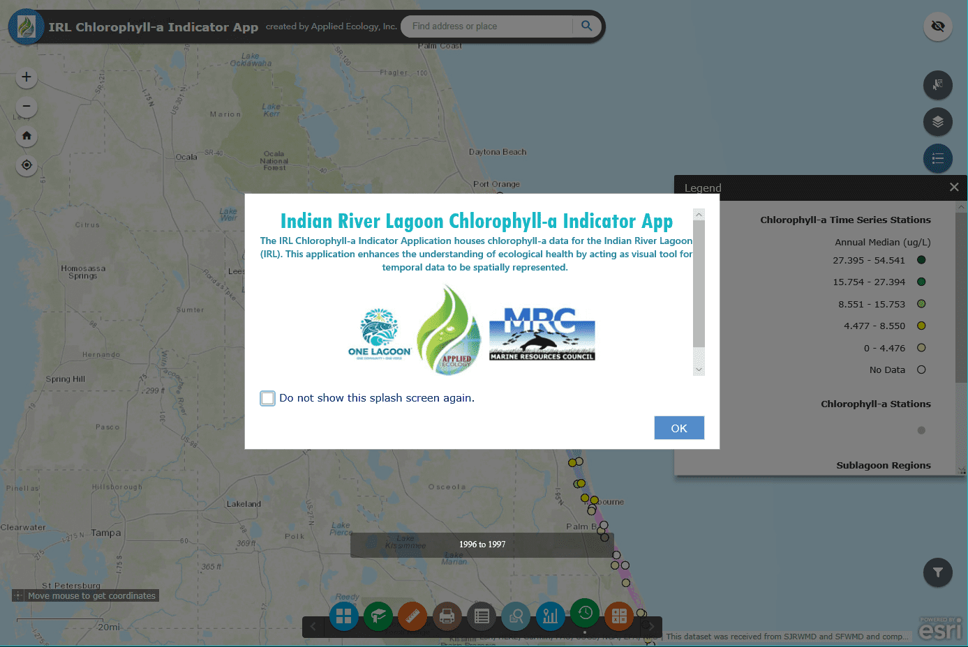 State of the Indian River Lagoon Application (SIRLAP) - Applied Ecology Inc